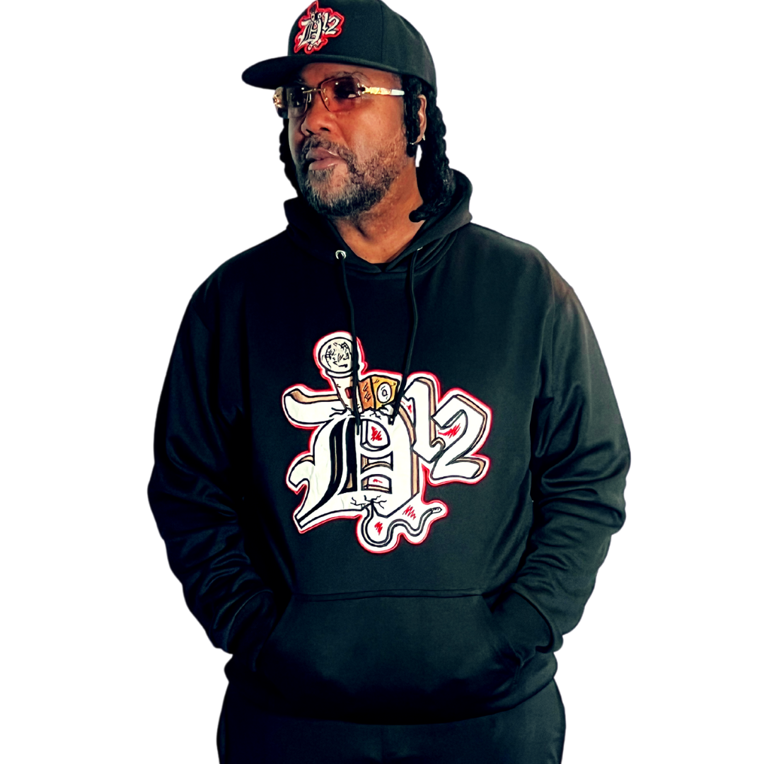 D12 Mic Check Embroidered Jogging Suit — AllthingsD12