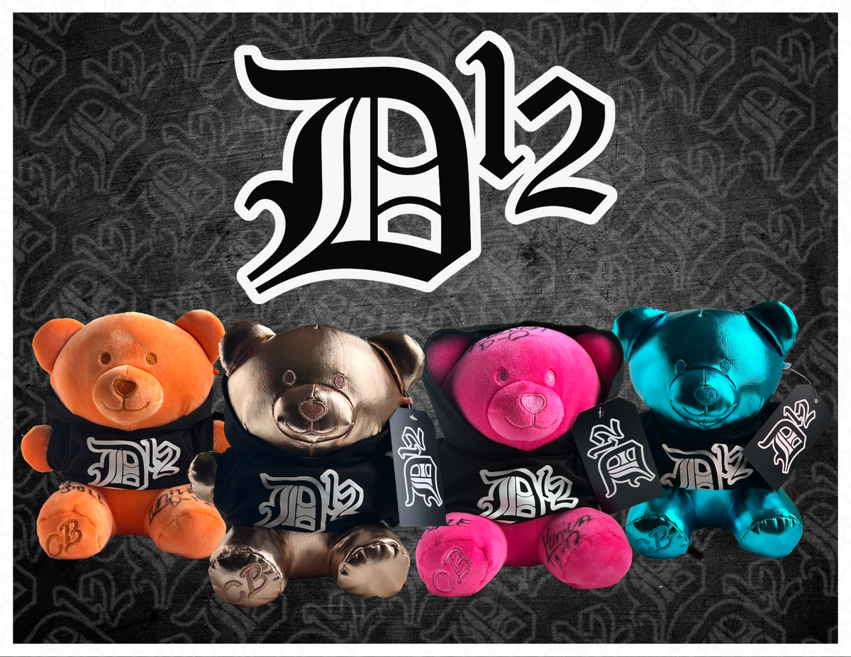 🐻 8-Inch Autographed D12 Bear (Assorted Colors) — AllthingsD12