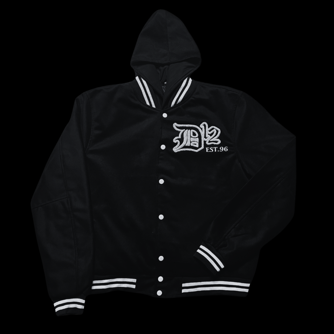 D12 Hooded Wool Varsity Jacket — AllthingsD12